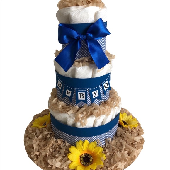 Party Supplies | Baby Q Diaper Cake | Poshmark